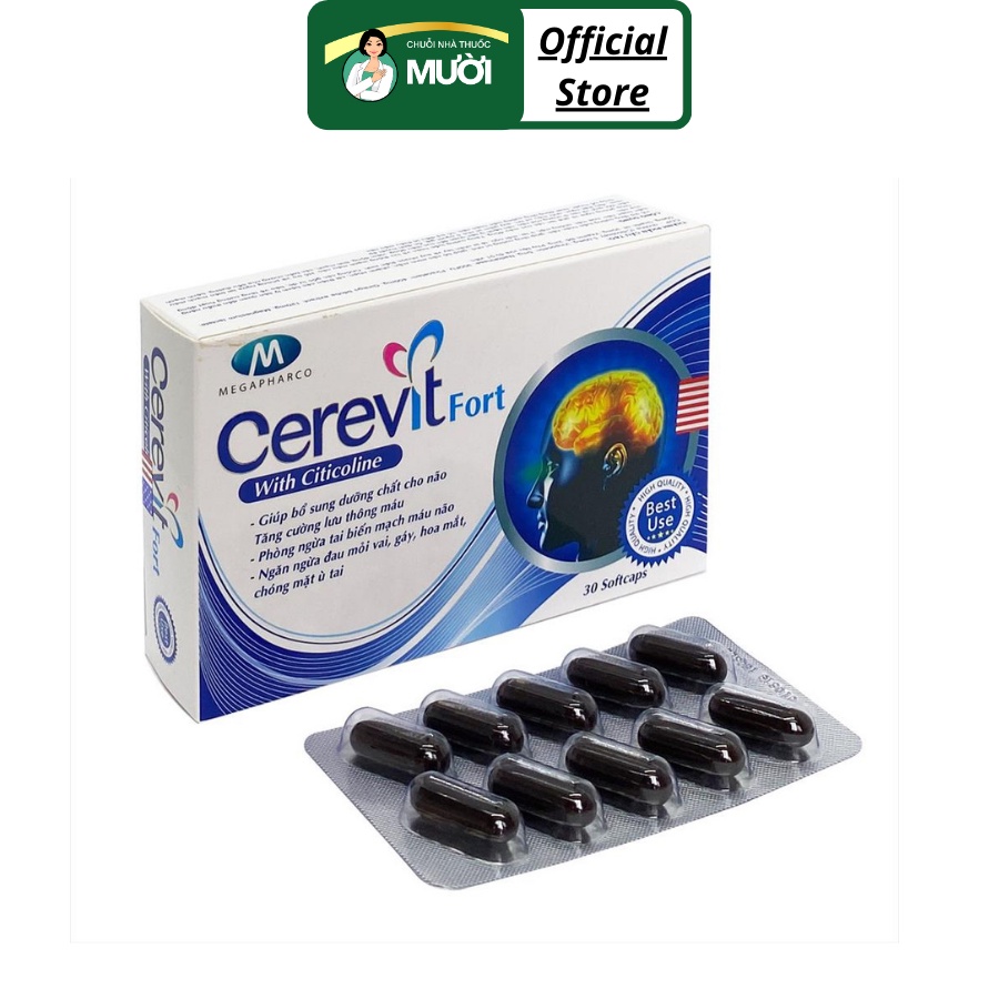 Cerevit Fort Megapharco pills help nourish blood and enhance brain ...