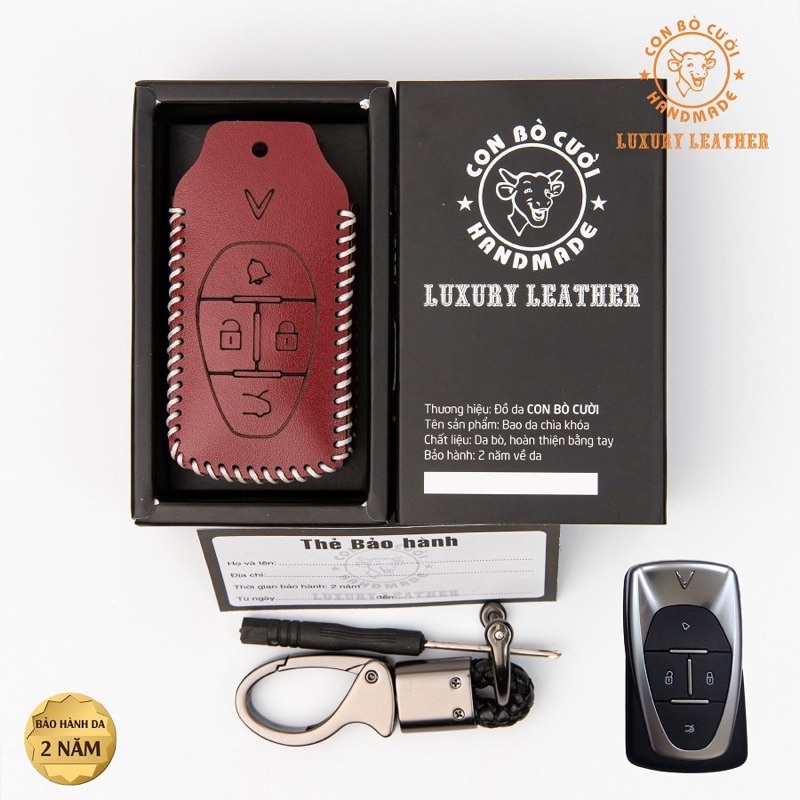 Vinfast E34, VF E34 leather key case, VFE34 electric vehicle. Genuine ...