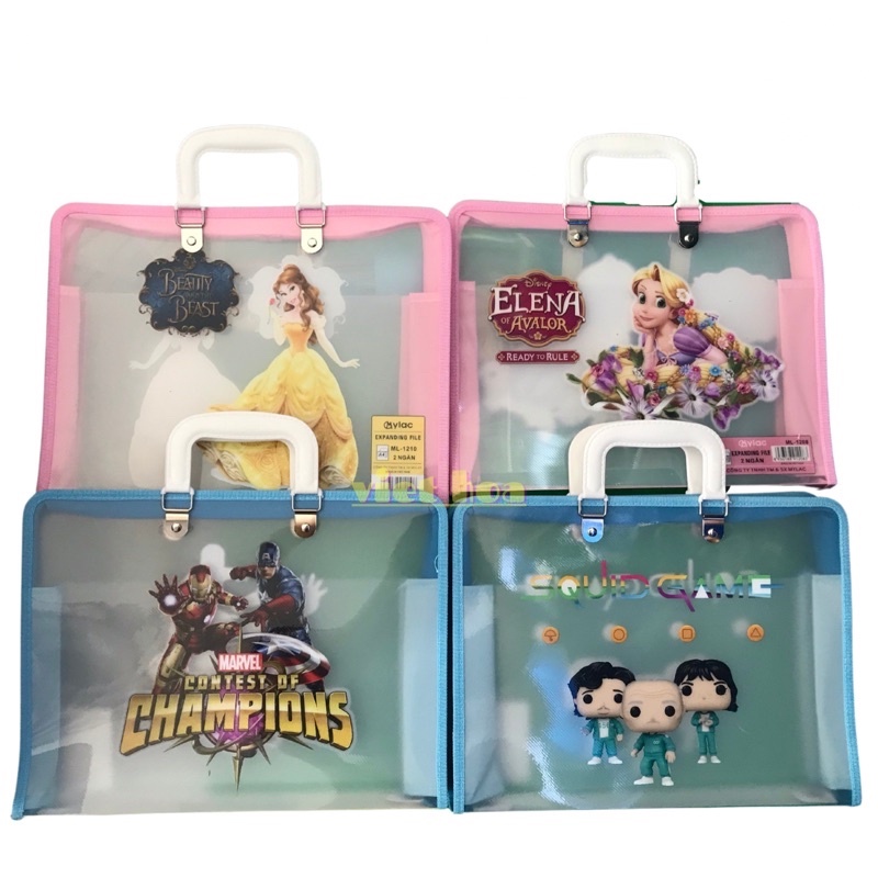 Mylac Premium Plastic 2-compartment double-zip plastic tutoringbag ...