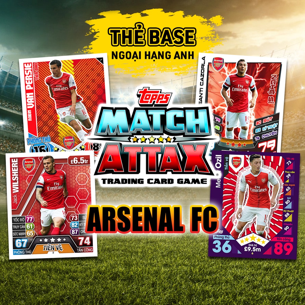 Player Card In Base Match Attax Arsenal Premier League | Shopee Malaysia