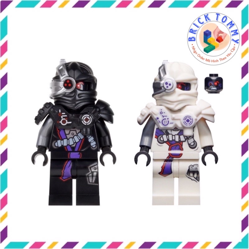 Black And White Cryptor Nindroid Warriori Character Assembly Toy ...