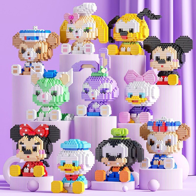 Lego cute cartoon model, cartoon assembly model | Shopee Malaysia