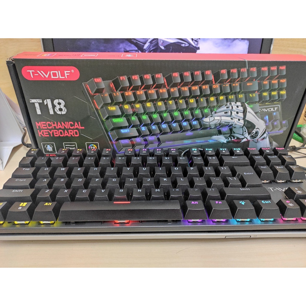 KEYBOARD T-Wolf T18 Mechanical KEYBOARD Mechanical KEYBOARD | Shopee ...