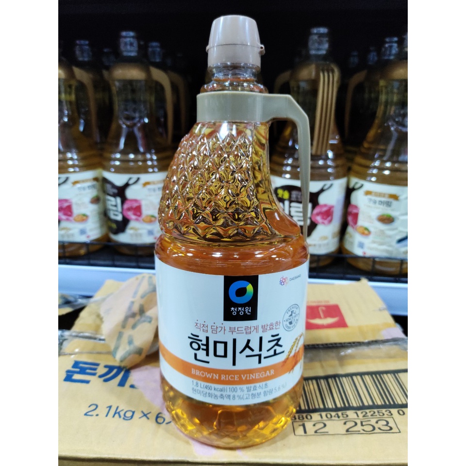 Korean brown rice vinegar 1.8l - 현미식초 | Shopee Malaysia