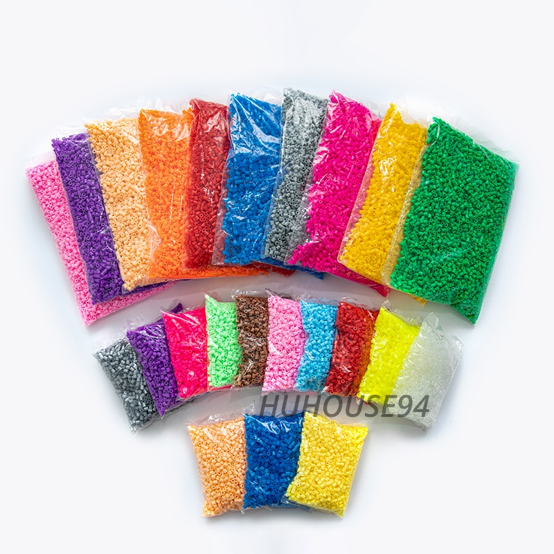 1000 Perler beads, Hama beads, Amazing colored beads (5mm large ...