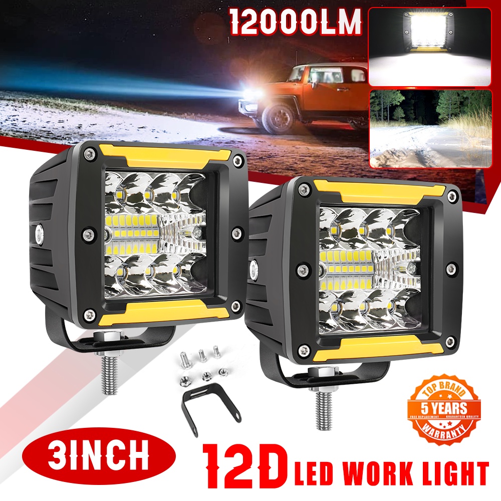 New 3'' LED Spotlight led Work Light Off Road Sport light Flood Combo Led Beams 12V 24V DRL For ...