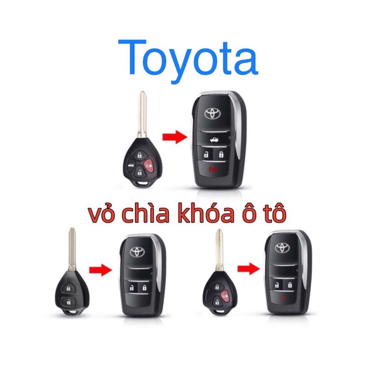 Folding Key Cover for Toyota Innova, Fortuner, Vios, Camry, Hilux ...