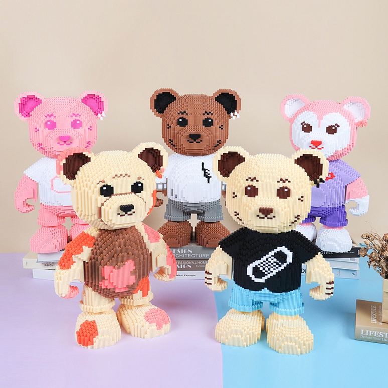 Tribe of Teddy Bear Family Lego Model Toy Set 40cm | Shopee Malaysia