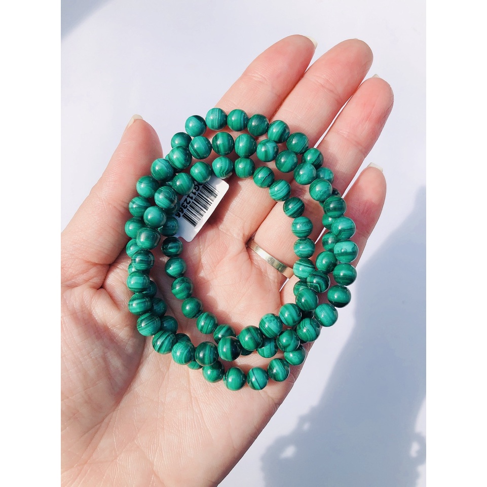 Malachite 6mm Peacock Feather Ring - Reiki Tarot Feng Shui Jewelry ...