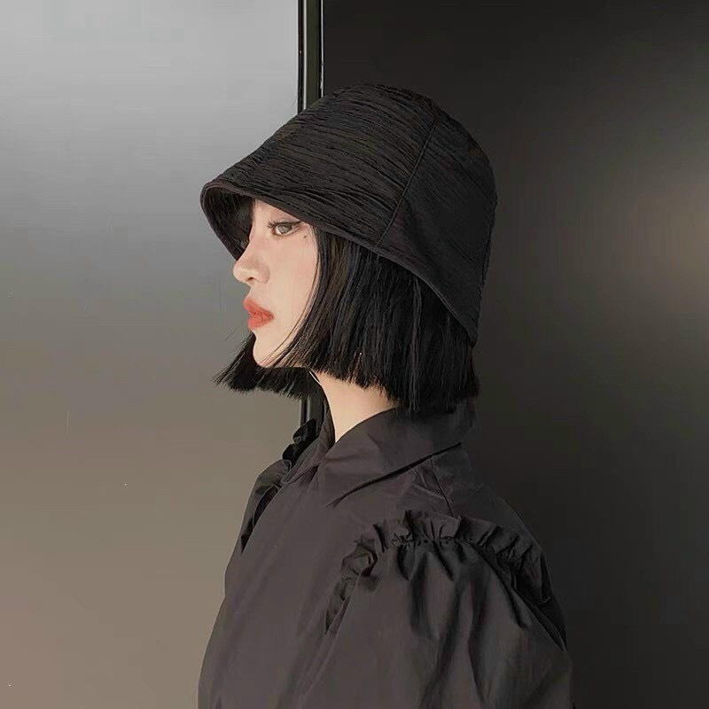 Korean wrinkled hat (Beautiful product exactly as pictured) | Shopee ...