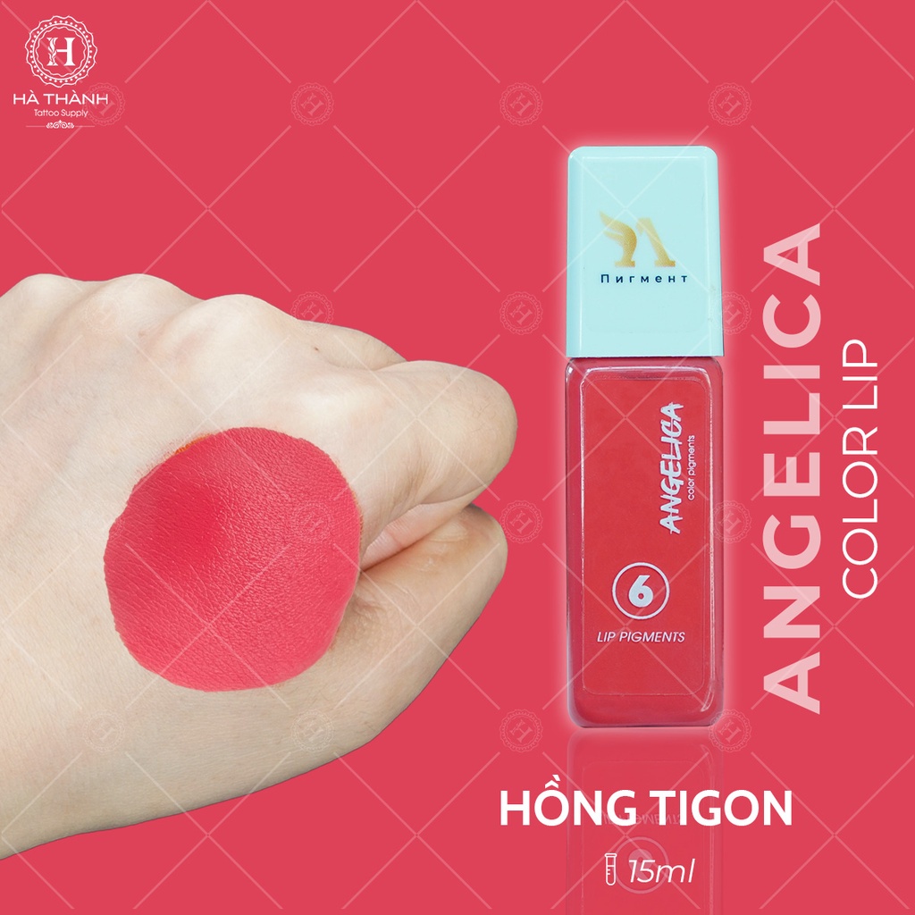 Angelica Lip Ink 10ML Black Stamp Super Good Color Grip, Stable Color ...