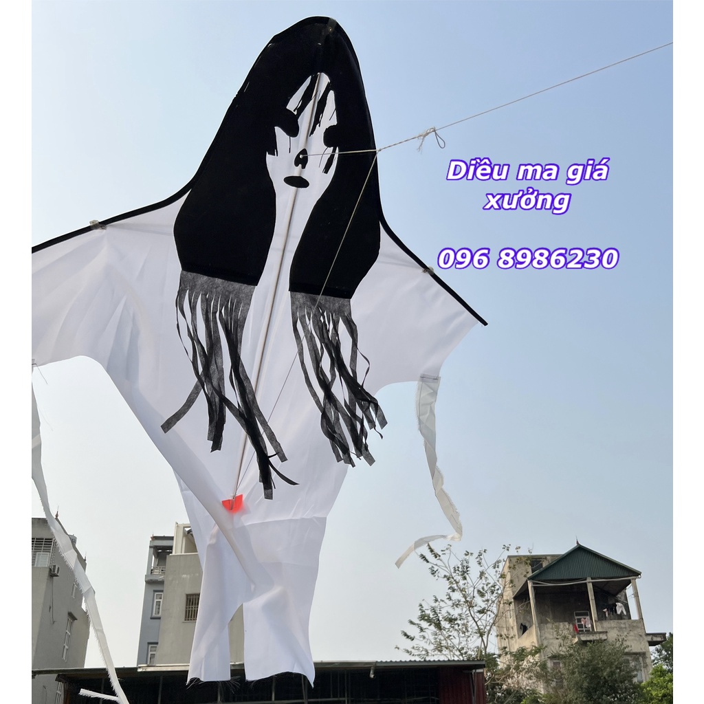 Large-sized female ghost kite with good fabric and comes with 50m ...