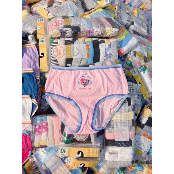 Set Of 7 Excessive 100% cotton chip Pants For Girls 2-10y | Shopee Malaysia