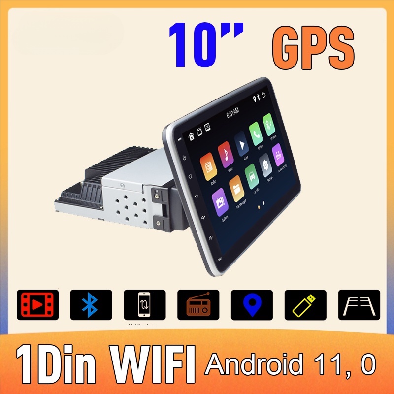Android Car Player MP5 10 inch Navigator All In One 1DIN Large Screen ...