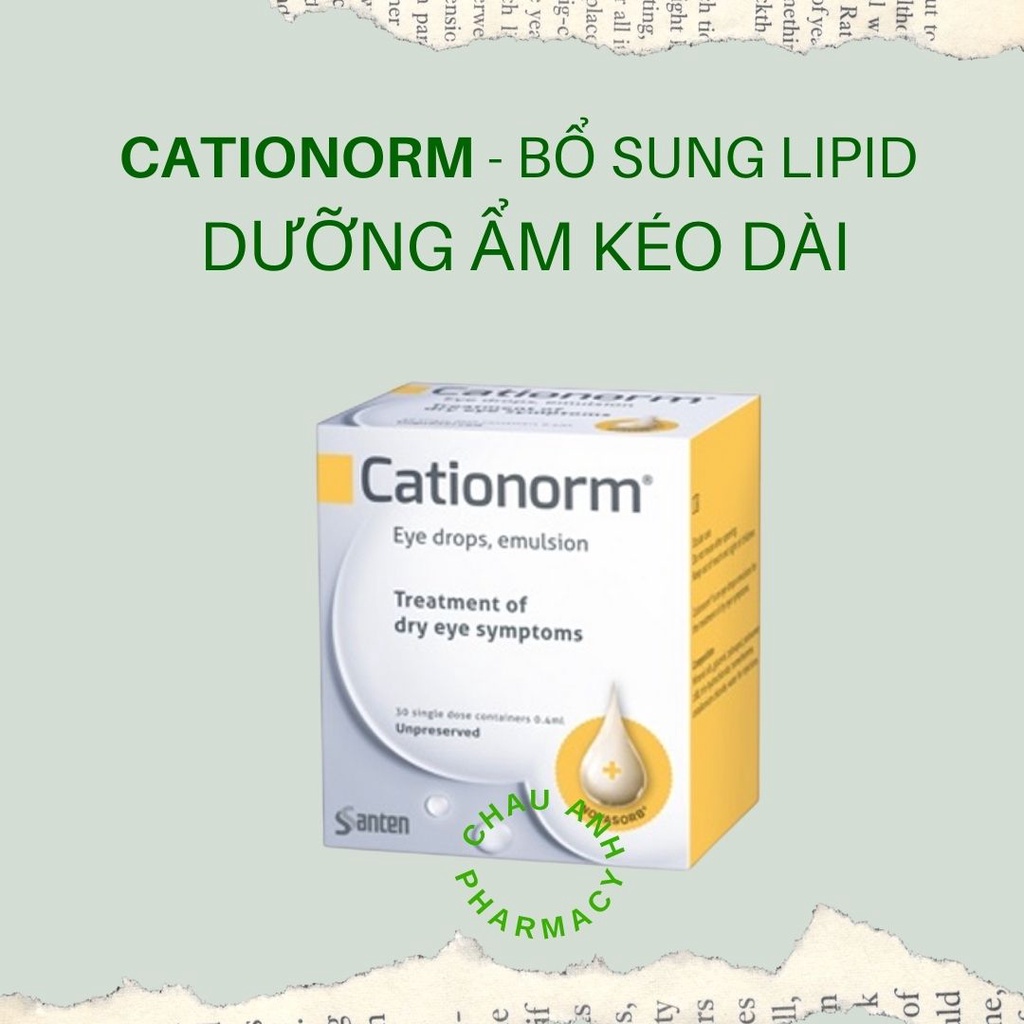 Cationorm EYE DROPS MOISTURIZES AND LUBRICAN EYES | Shopee Malaysia