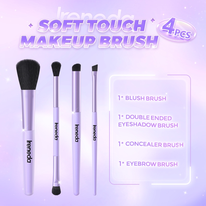 Ireneda Soft Touch Makeup Brush Comfortable Durable Portable Easy To ...