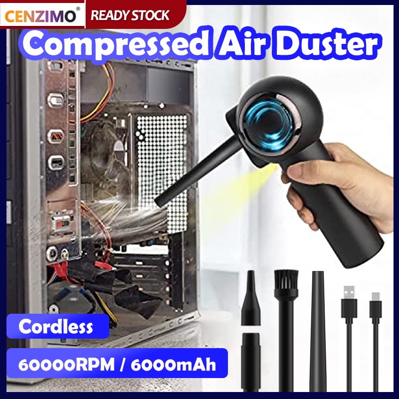 Wireless Air Duster Cordless Air Dust Blower Electric Handheld Air ...