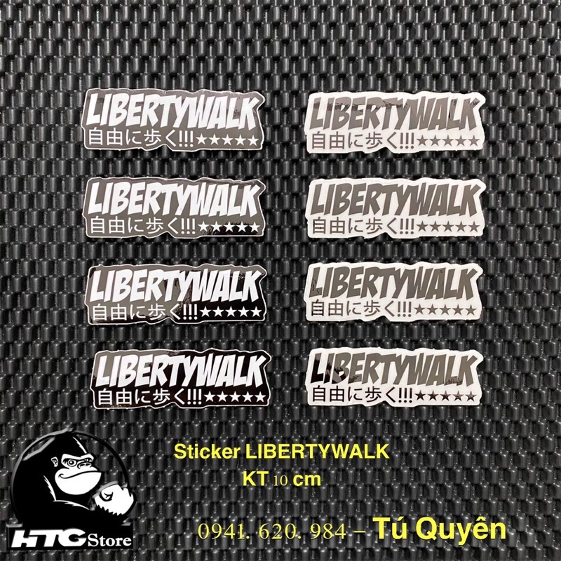 Libertywalk brand logo stickers for cars to decorate phones and helmets ...
