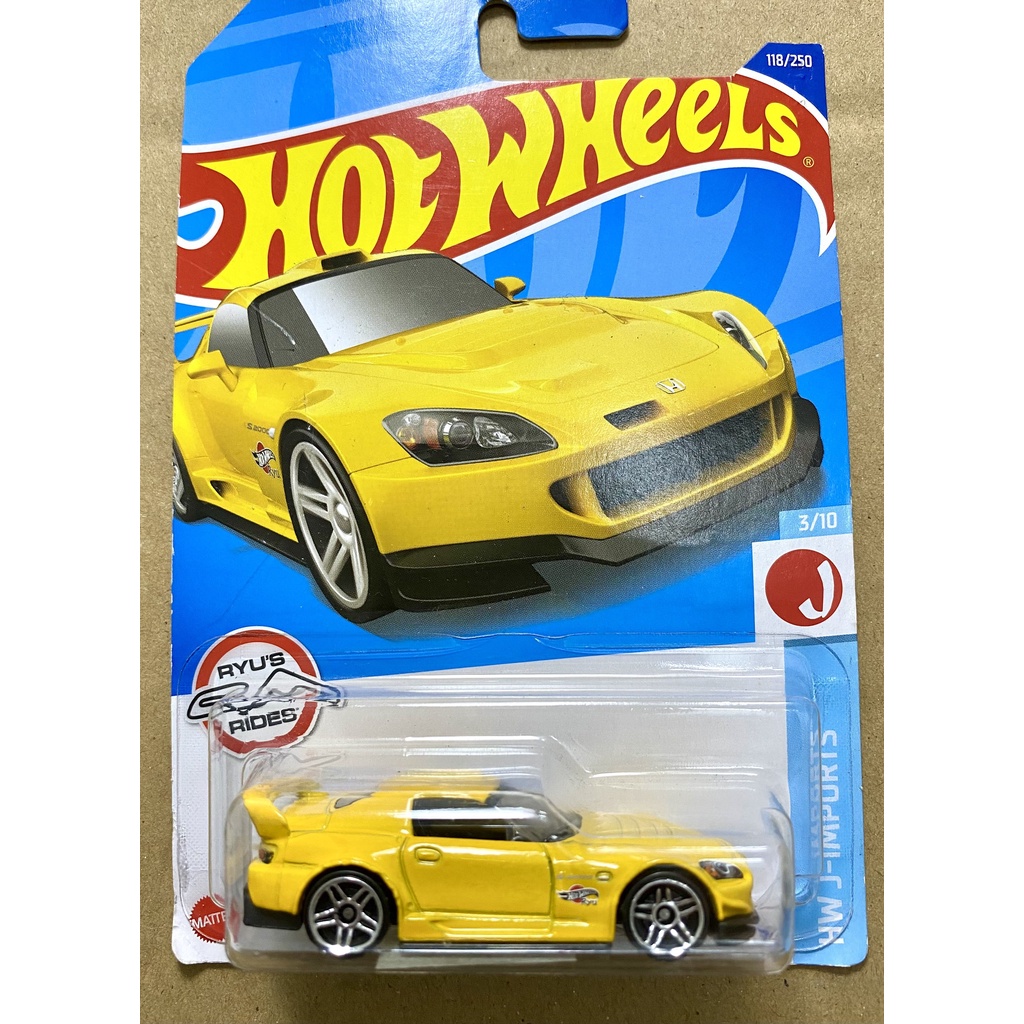 Hot Wheels Car Model Jdm Honda S2000 Yellow Red Shopee Malaysia