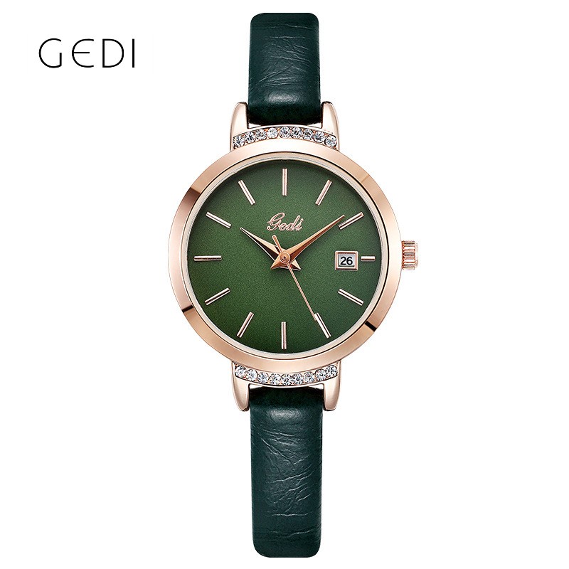 Women's watch Gedi 13009 belt | Shopee Malaysia