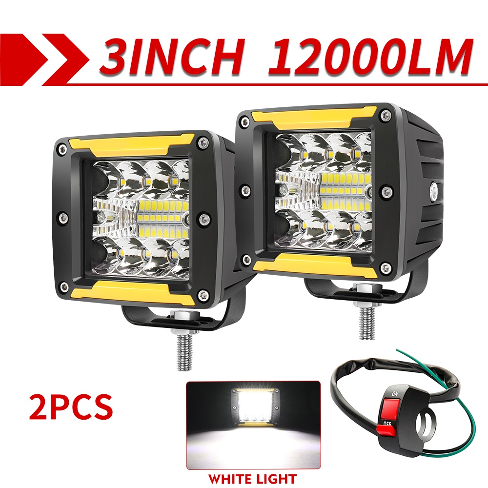 New 3'' LED Spotlight led Work Light Off Road Sport light Flood Combo ...