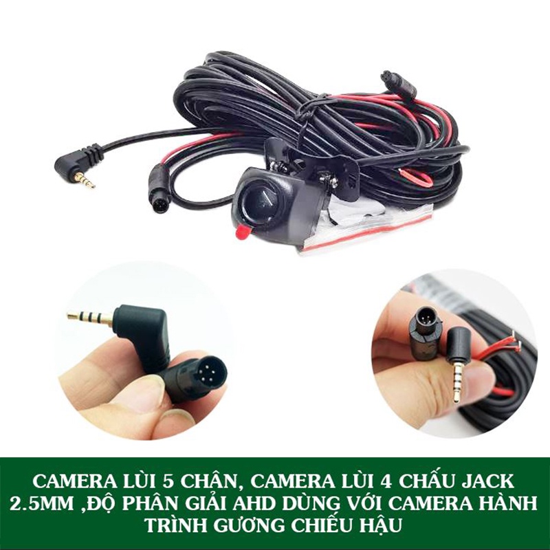 4-pin Reverse Camera, 5-Pin AHD Reverse Camera, Used with Mirror Dash ...