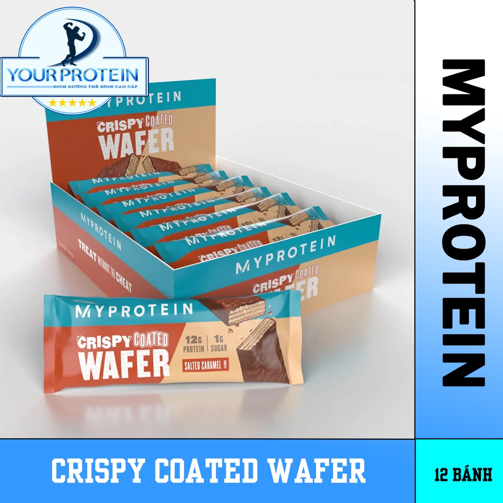 Myprotein Crispy Coated Wafer - Delicious Protein Sponge Cake (1 Box Of ...