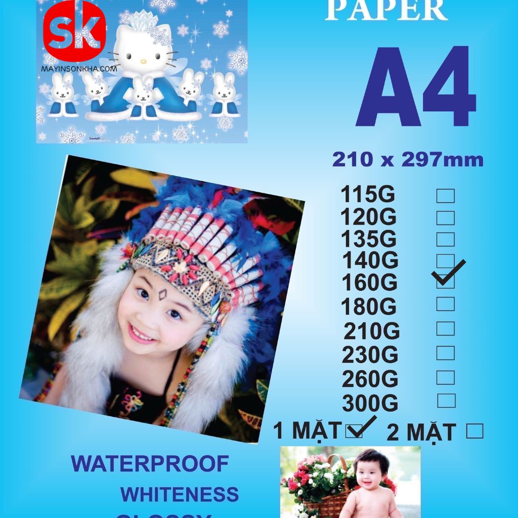 A4 Size Single-Sided Photo Paper (50 Sheets/Pack) | Shopee Malaysia