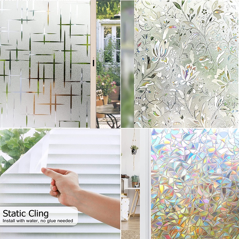 Frosted Heat Control Window Decals Explosion-proof Anti Window Sticker ...