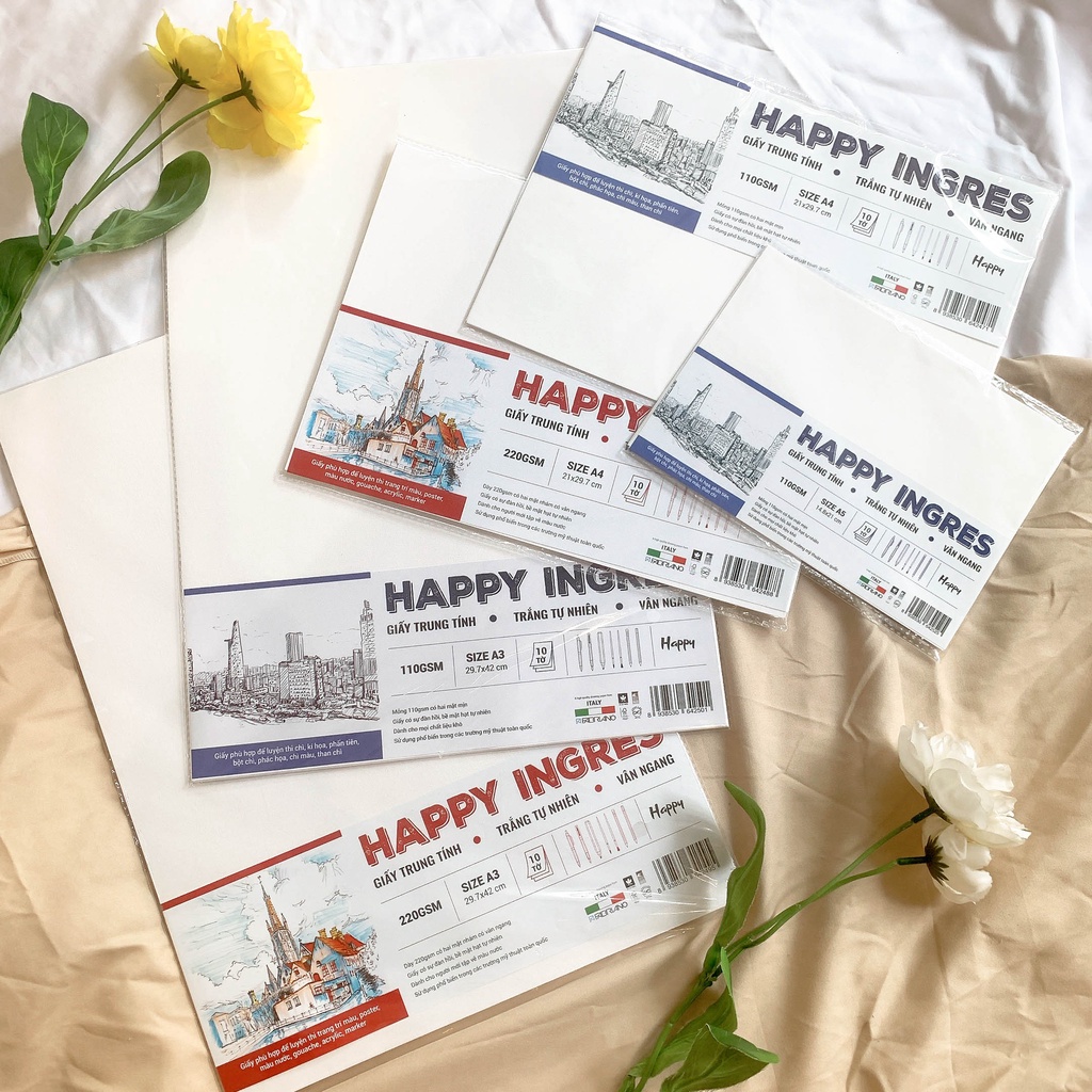 Happy Ingres Canson Traditional Horizontal Drawing Paper | Shopee Malaysia