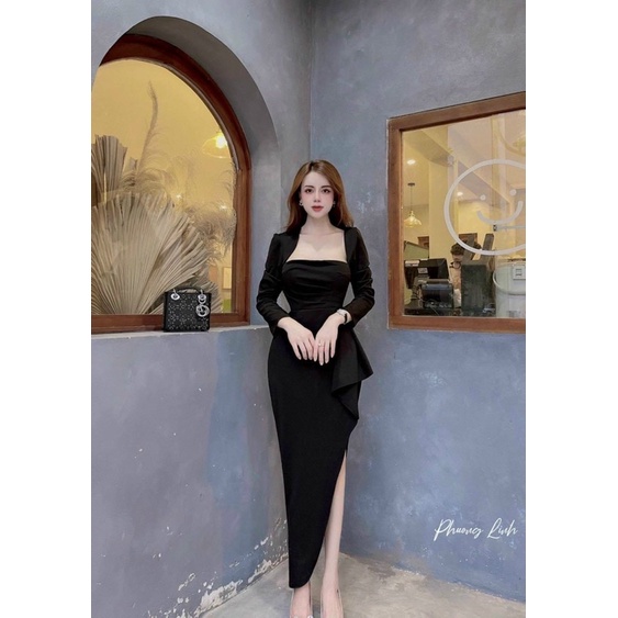 Long SLEEVE SLIM BODY DRESS 45-95kg (Big Size Huynh Ngoc) | Shopee Malaysia