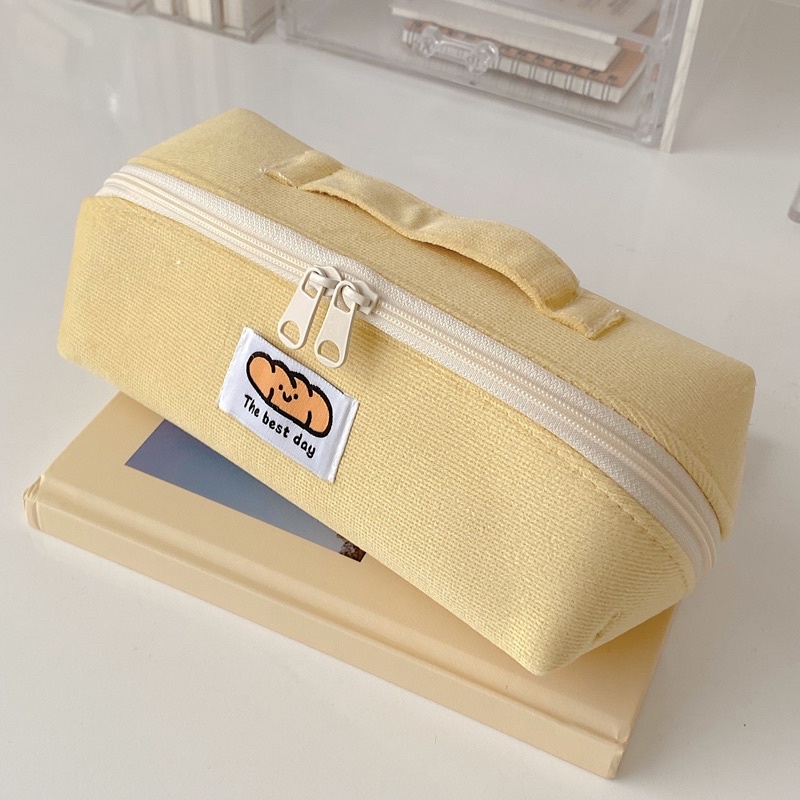 Bread Pencil Case Is Super Big And Soft Velvet Fabric | Shopee Malaysia