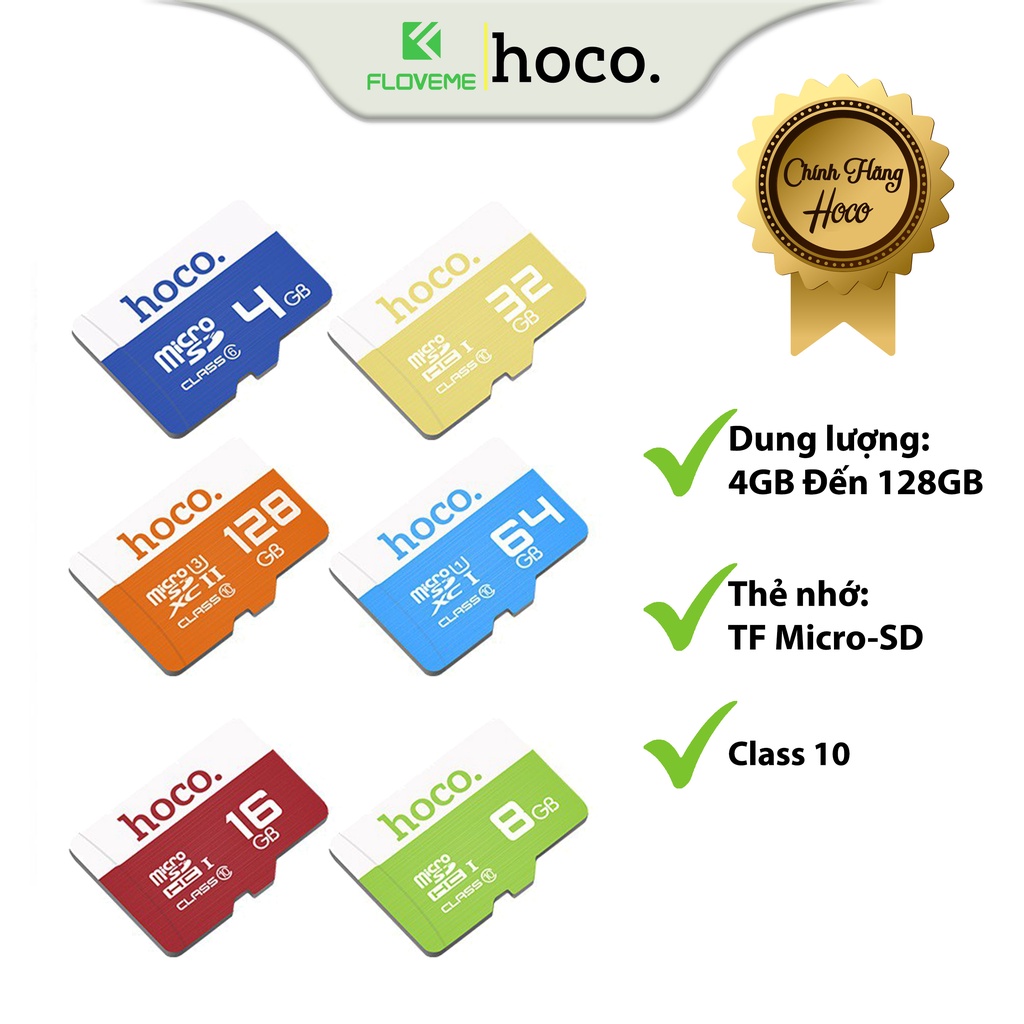 Hoco Micro SD Memory Card for Phones and Computers 256GB/128GB/64G ...