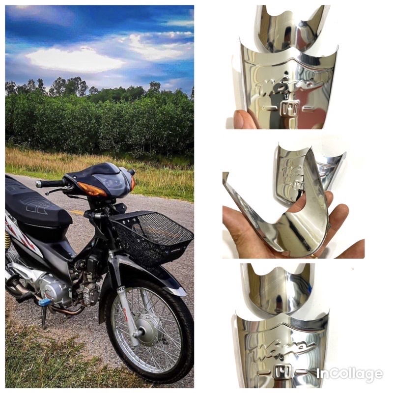 Front and rear nose guards for Wave a 50 cc 100cc and Wave S RS 100 ...