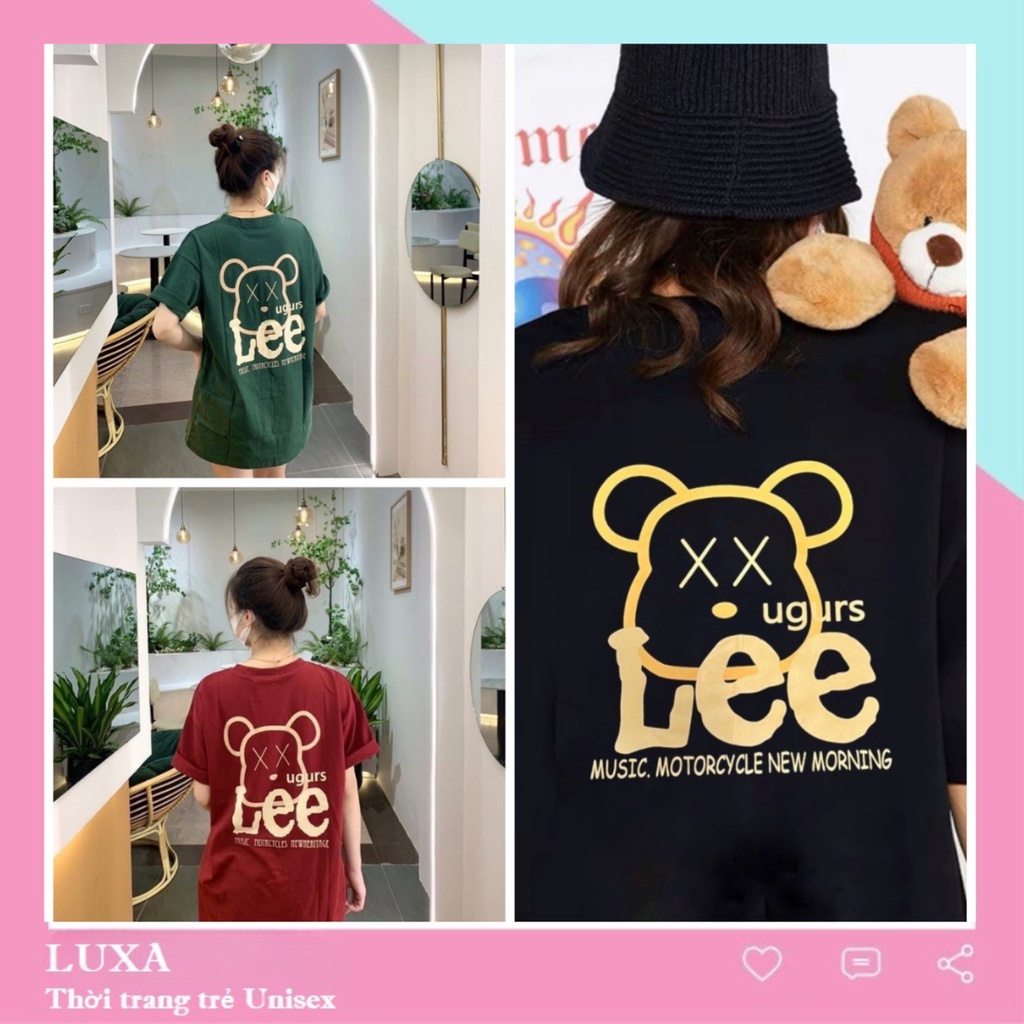 Lee BEAR unisex short-sleeved t-shirt, loose-fitting t-shirt for men ...