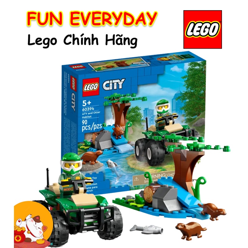 Lego 60394 - Otter rescue vehicle - ATV and Otter Habitat | Shopee Malaysia