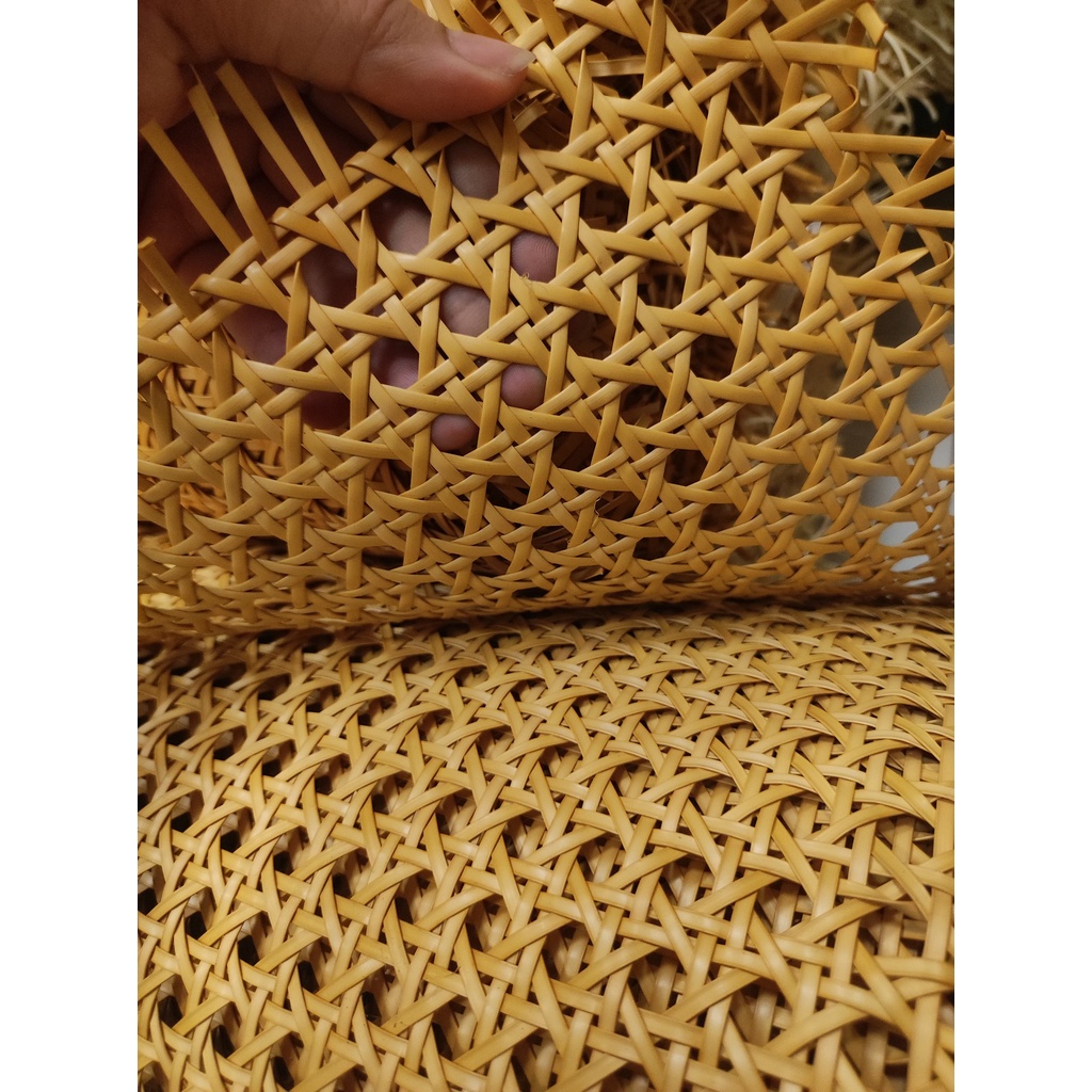 Yellow plastic lattice rattan net, smooth thread, 50cm wide, beautiful ...