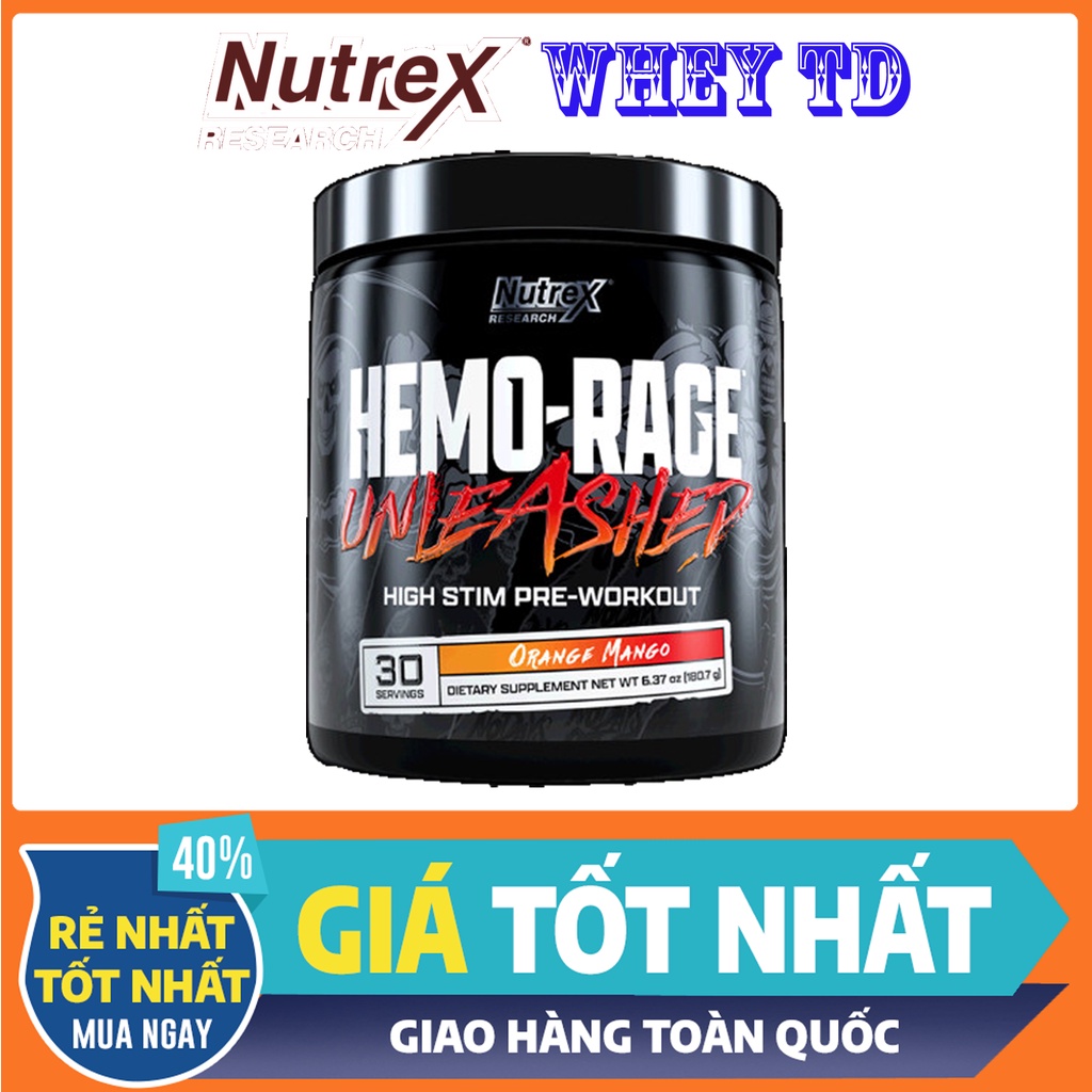 Hemo Rage Pre Workout 30 Servings Orange Mango Nutrex flavor - Increase ...