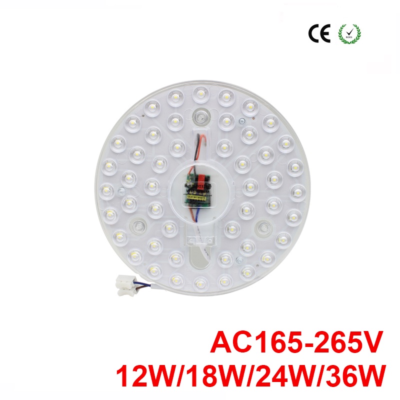 12W 18W 24W 36W LED Panel Light SMD 2835 Module Lamp Energy Saving 220V ...