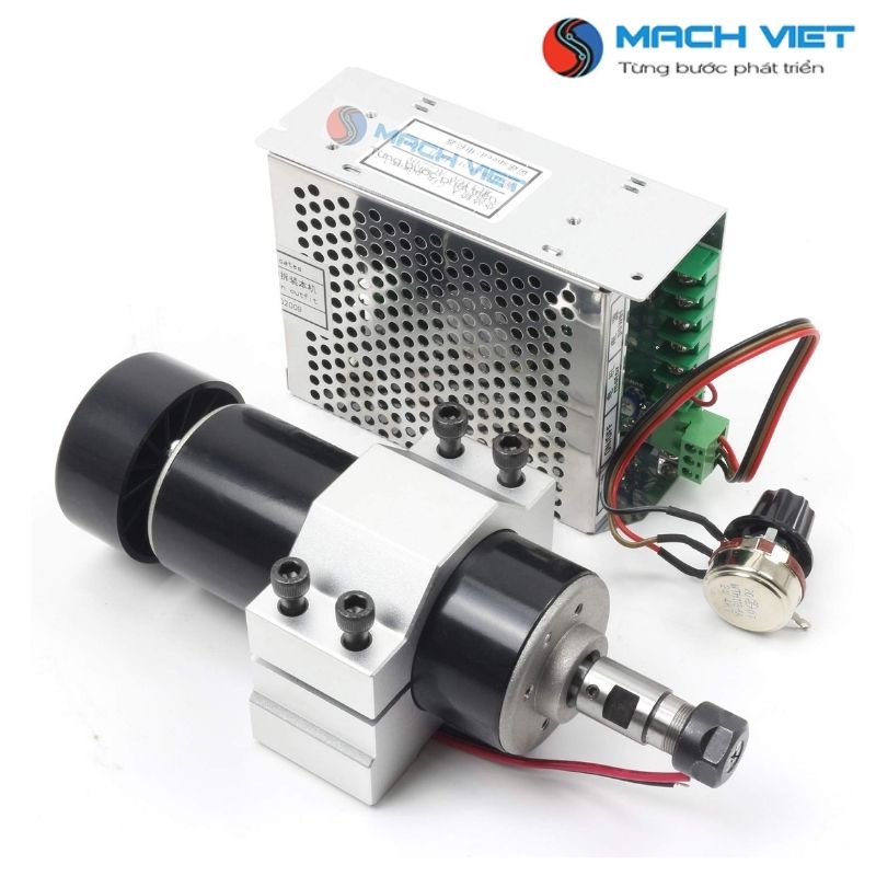 500w Spindle set with carbon brush (including Motor + DC Driver + Motor ...