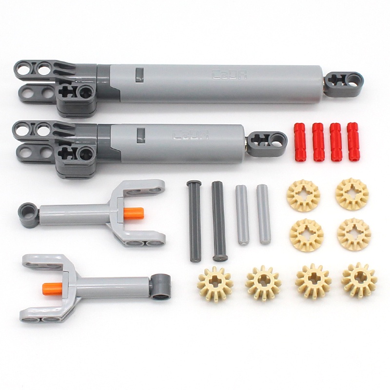 22Pcs Technic Parts Gear Axle Linear Actuator Set MOC Friends Bricks ...