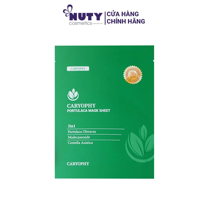 Caryophy Portulaca Mask Sheet 3 In 1 (22g) | Shopee Malaysia