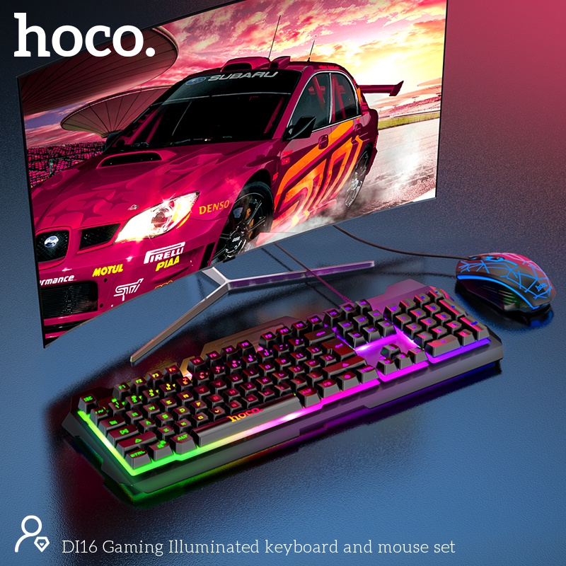 Hoco Di16 Computer Keyboard and Mouse Set | Shopee Malaysia