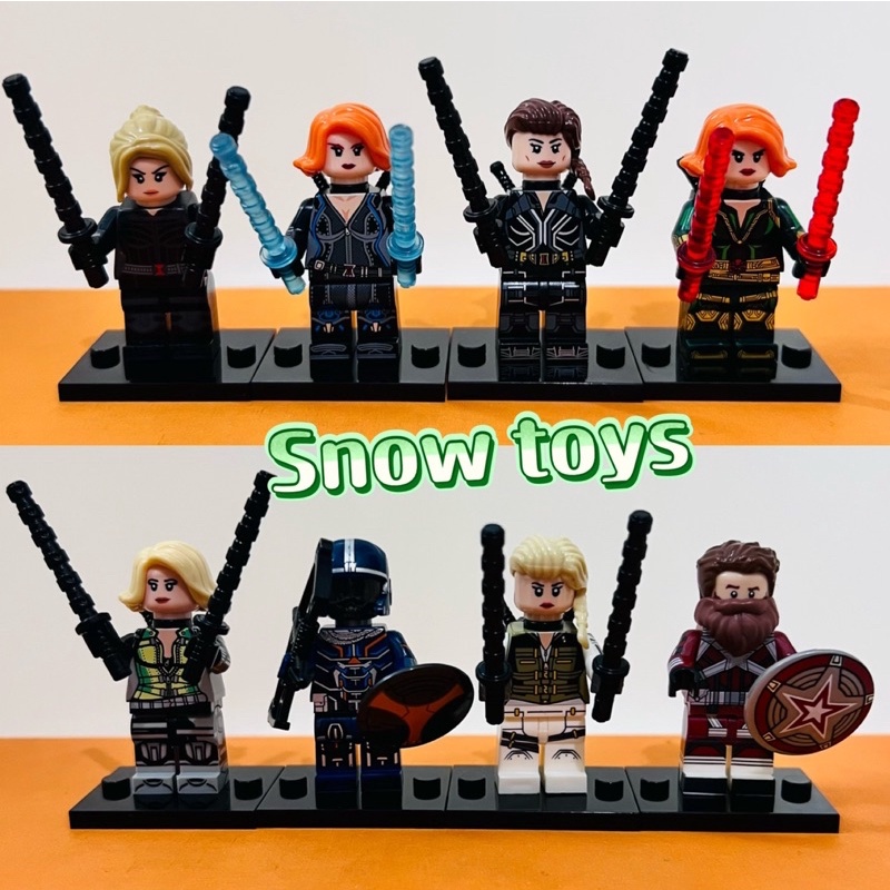 Minifigures Avengers Marvel - Yelena Taskmaster Black Widow Iron Maiden ...