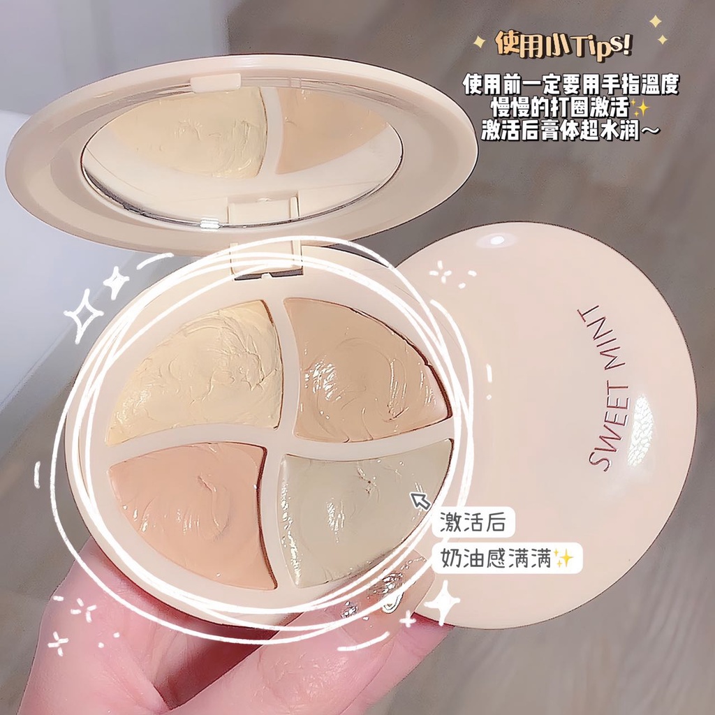 SWEET MINT Concealer Foundation Cream Waterproof Long Lasting Deep ...