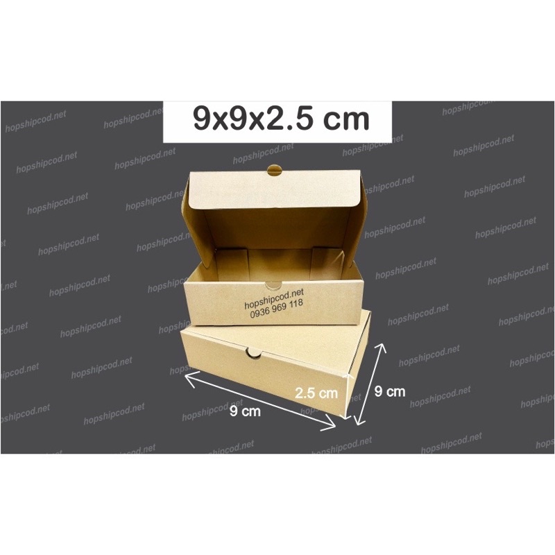 Packaging box with snap lid size 9x9x2.5 | Shopee Malaysia