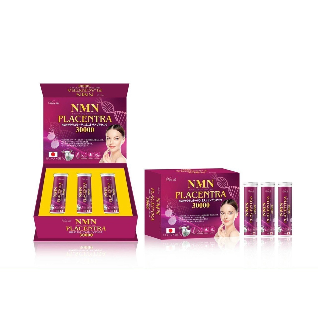 Box of 3 tubes - Effervescent tablets for skin whitening, fading ...