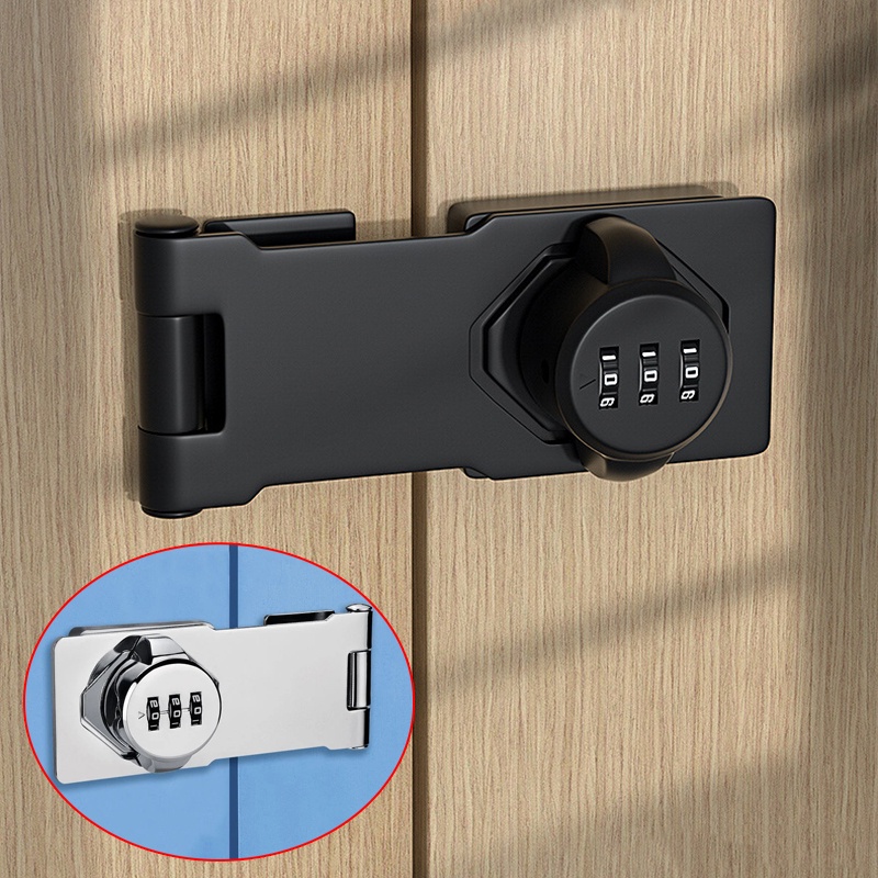 NEW Cabinet Password Locks No-punch Mechanical Combination Lock Anti ...