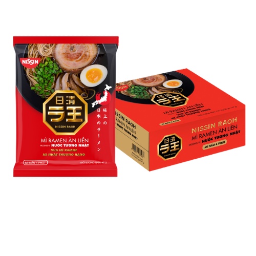 Carton of 30 packs of RAMEN Noodles - Japanese Soy Sauce Flavor (97gr ...