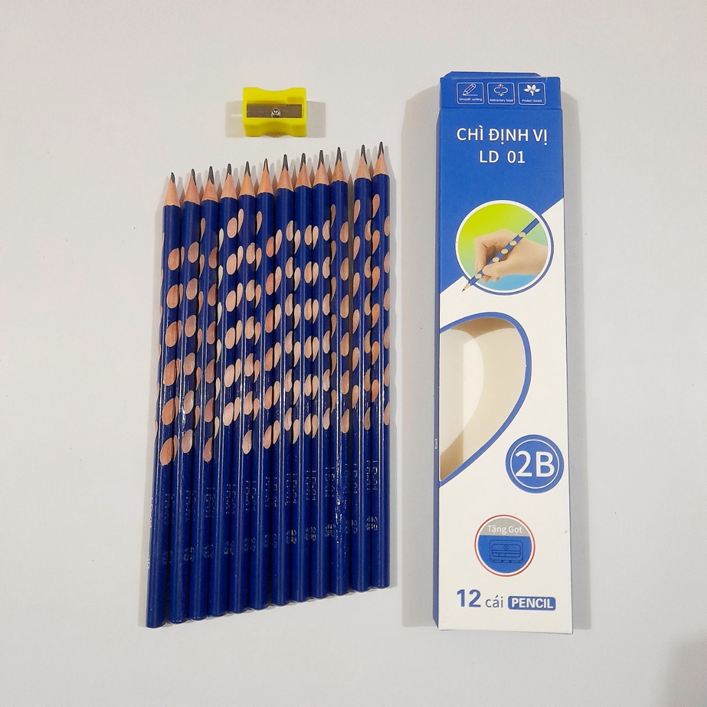 Smart positioning pencil with soft nib 2B, bold bar (box of 12, with 1 ...